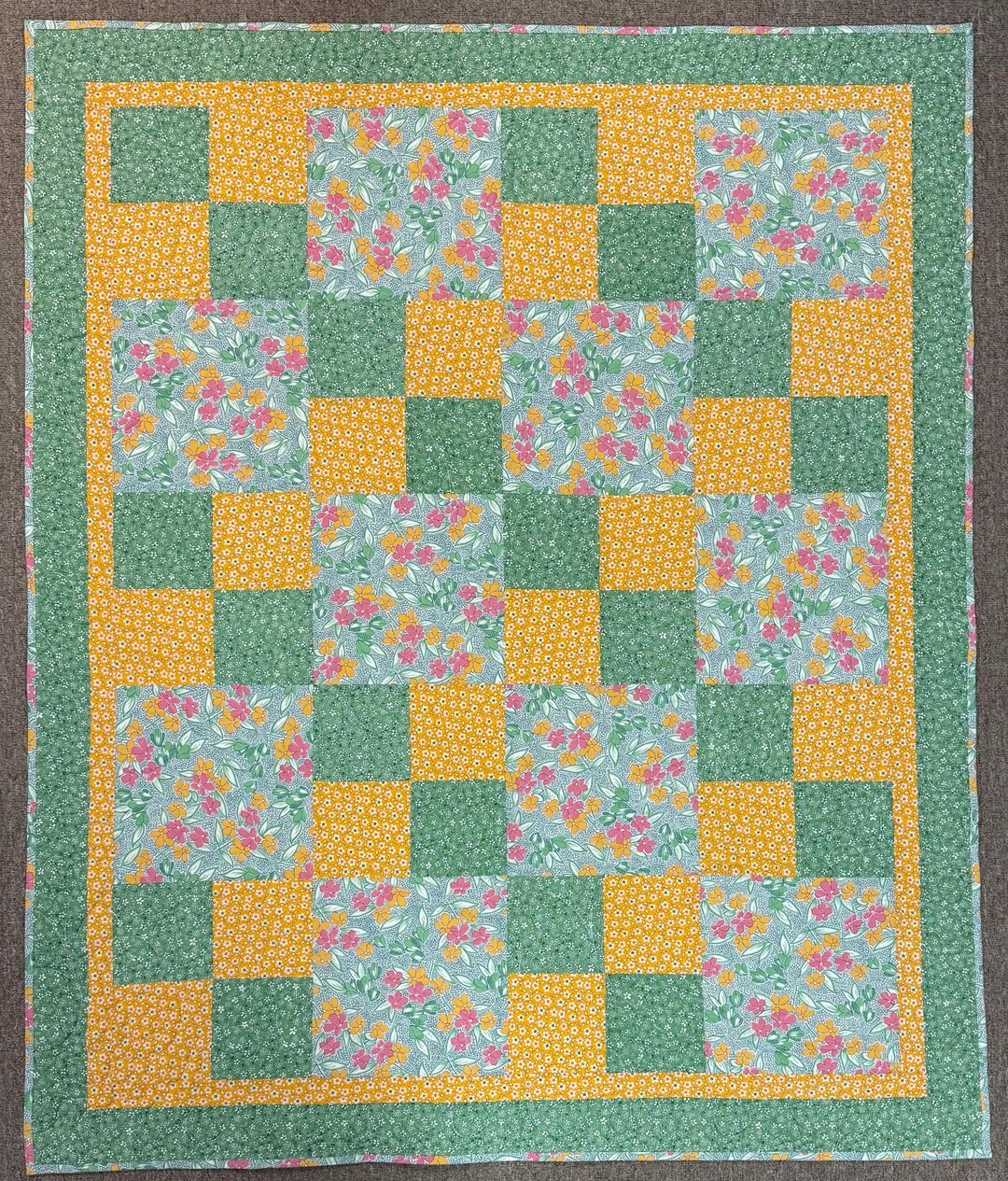 Beautiful Quilt Made With Vintage 1930s Reprint Fabrics - Etsy