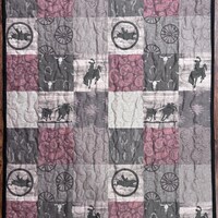 Western Cowboy Baby Quilt - Etsy