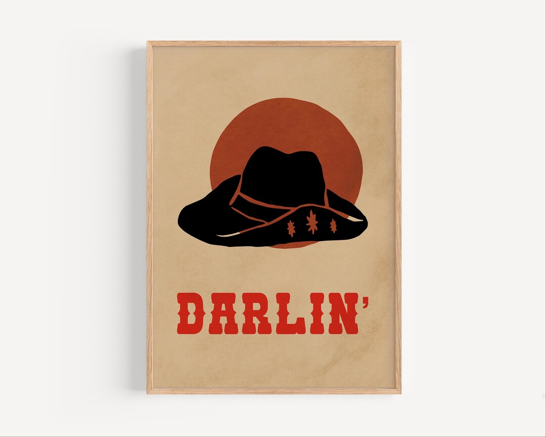 Darlin Hat, Fine Art Print, Western Cowgirl Print, Vintage Cowgirl Art ...