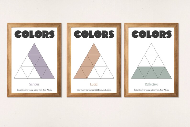 7 Educational Color Theory Poster, Homeschool Print, Printable Wall Art ...