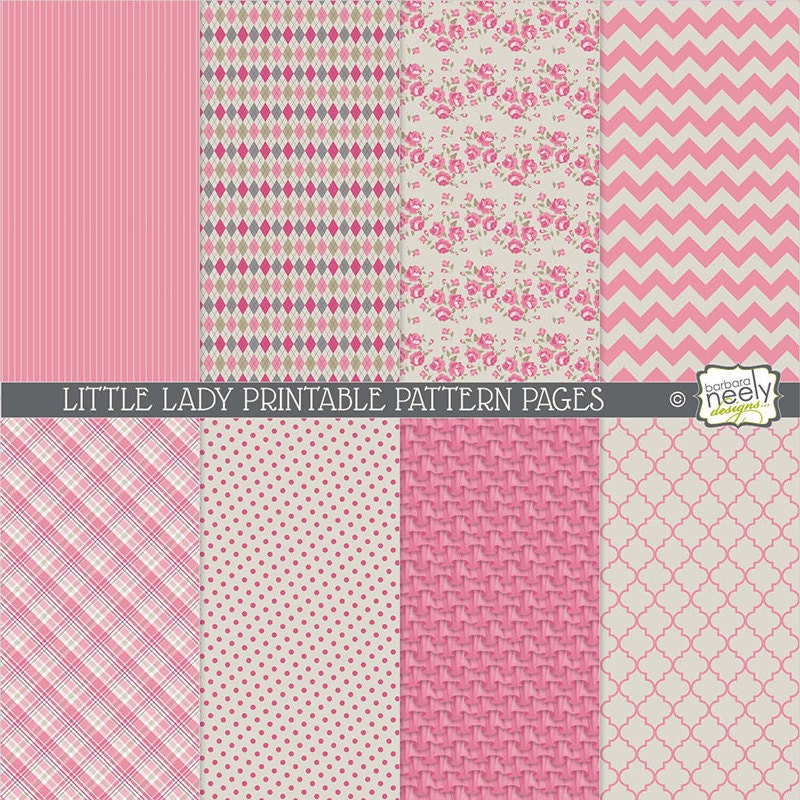 Ruffles and Bows Little Lady Birthday Party Printables Set - Etsy