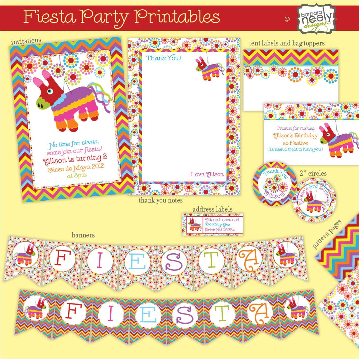 Fiesta Printable Party Package - Etsy