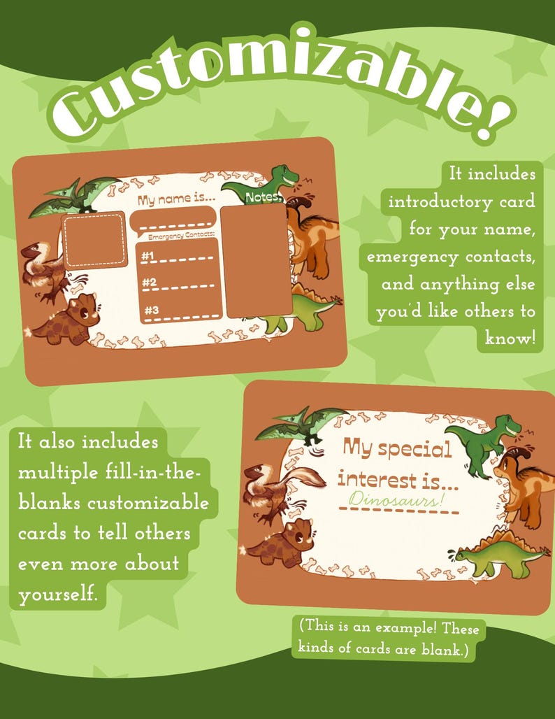 30+ Phrases - Dinosaur AAC Communication Cards - Autism - Nonverbal ...