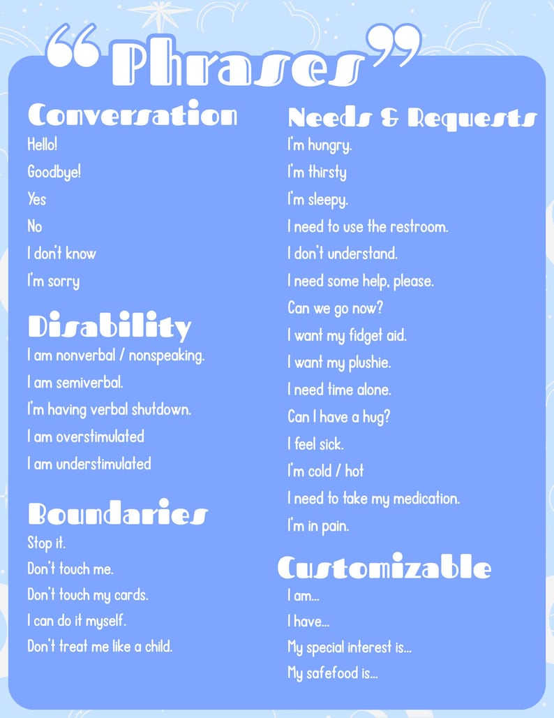 Bluey AAC Communication Cards - Autism Nonverbal Nonspeaking ...
