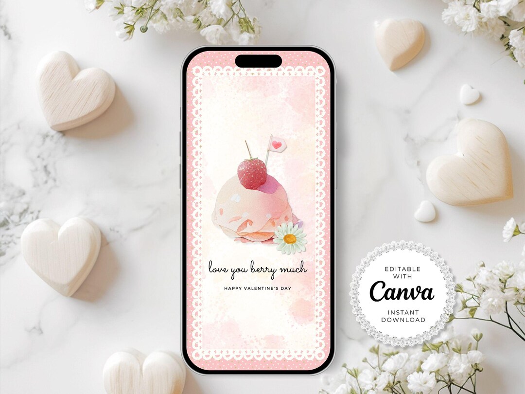 Animated Valentine’s Day Card, Digital Valentine’s Day Card, Valentine ...