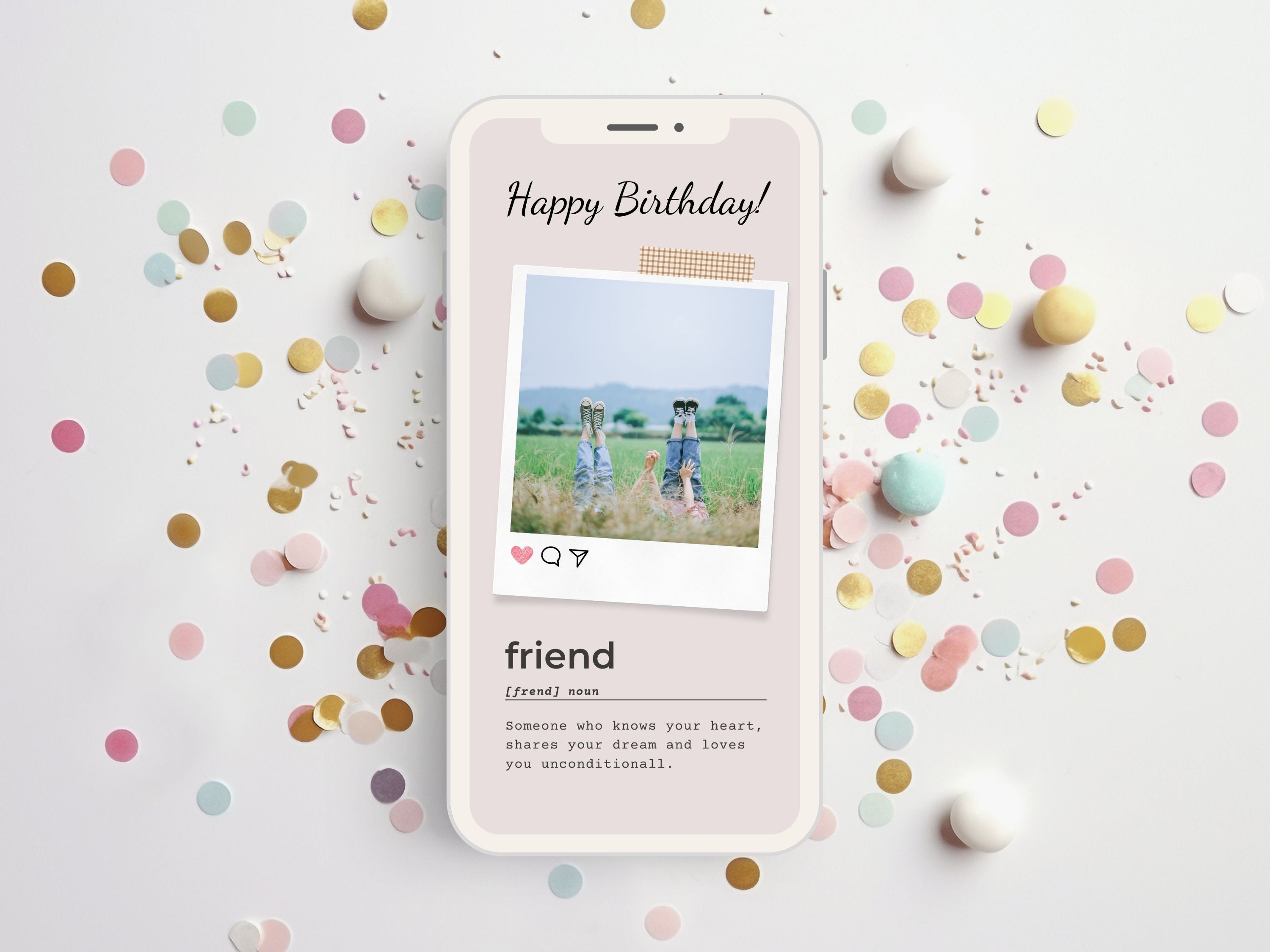 Animated Birthday E-card, Custom Photo Card Video, Digital Greeting ...