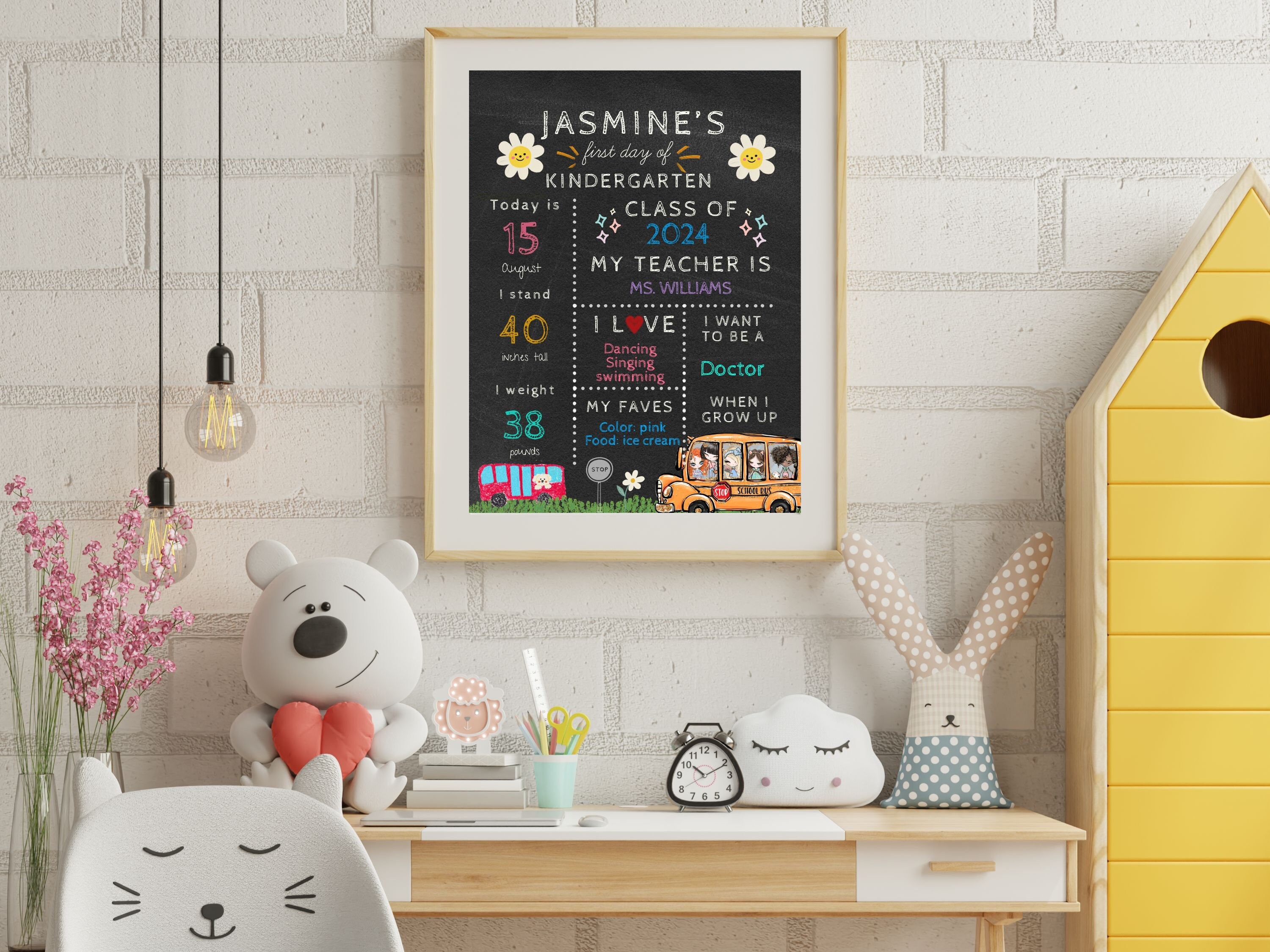 First Day of School Sign Printable, Editable 1st Day of School ...