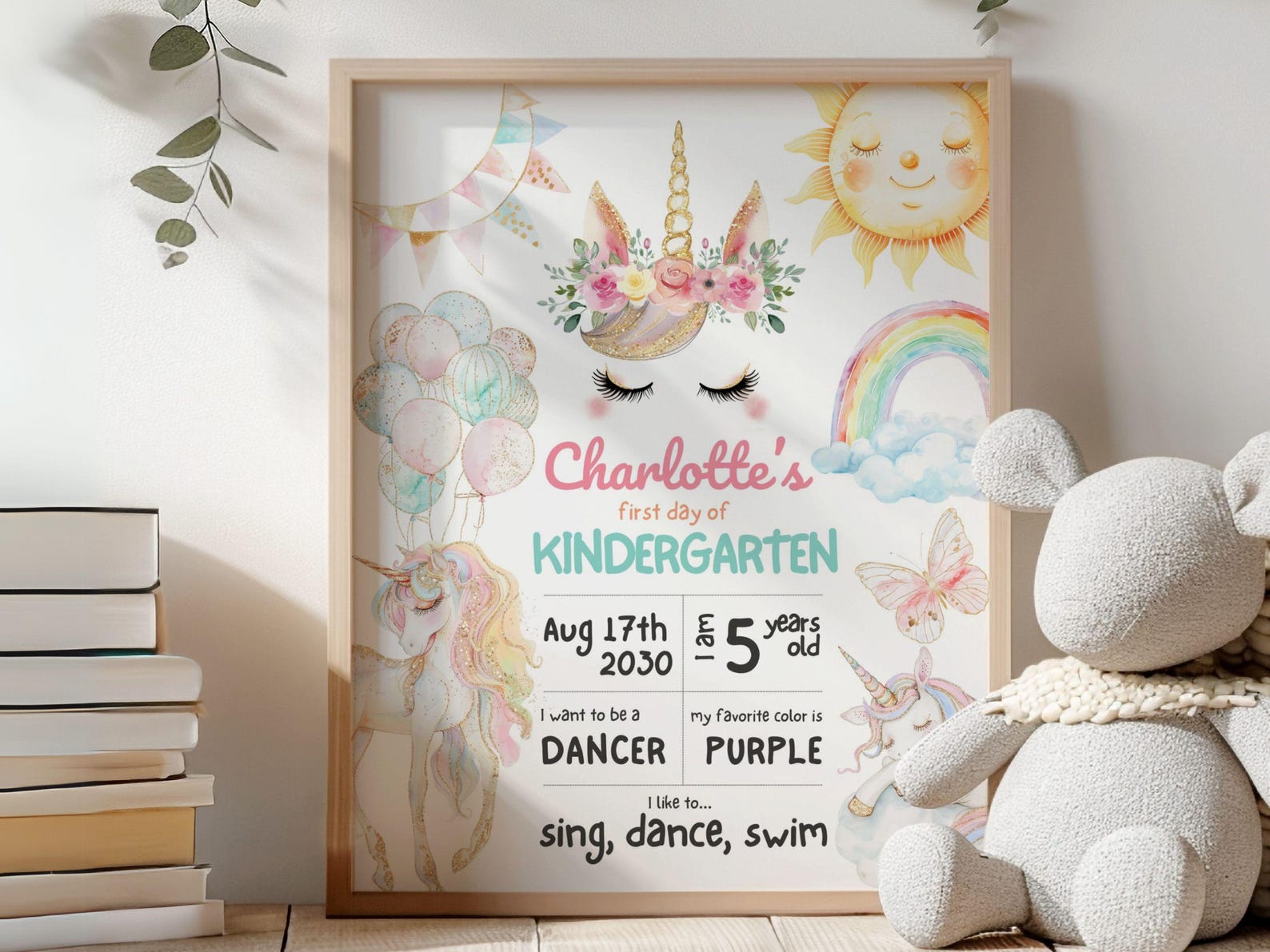 Editable First Day of School Sign | 1st Day of School Printable ...