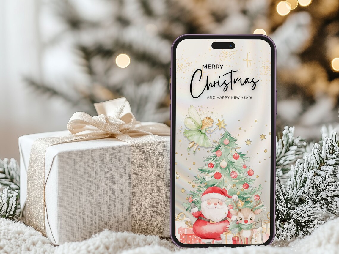 Digital Christmas Greeting Card With Music, Animated Christmas E-card ...