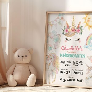 Editable First Day of School Sign | 1st Day of School Printable ...
