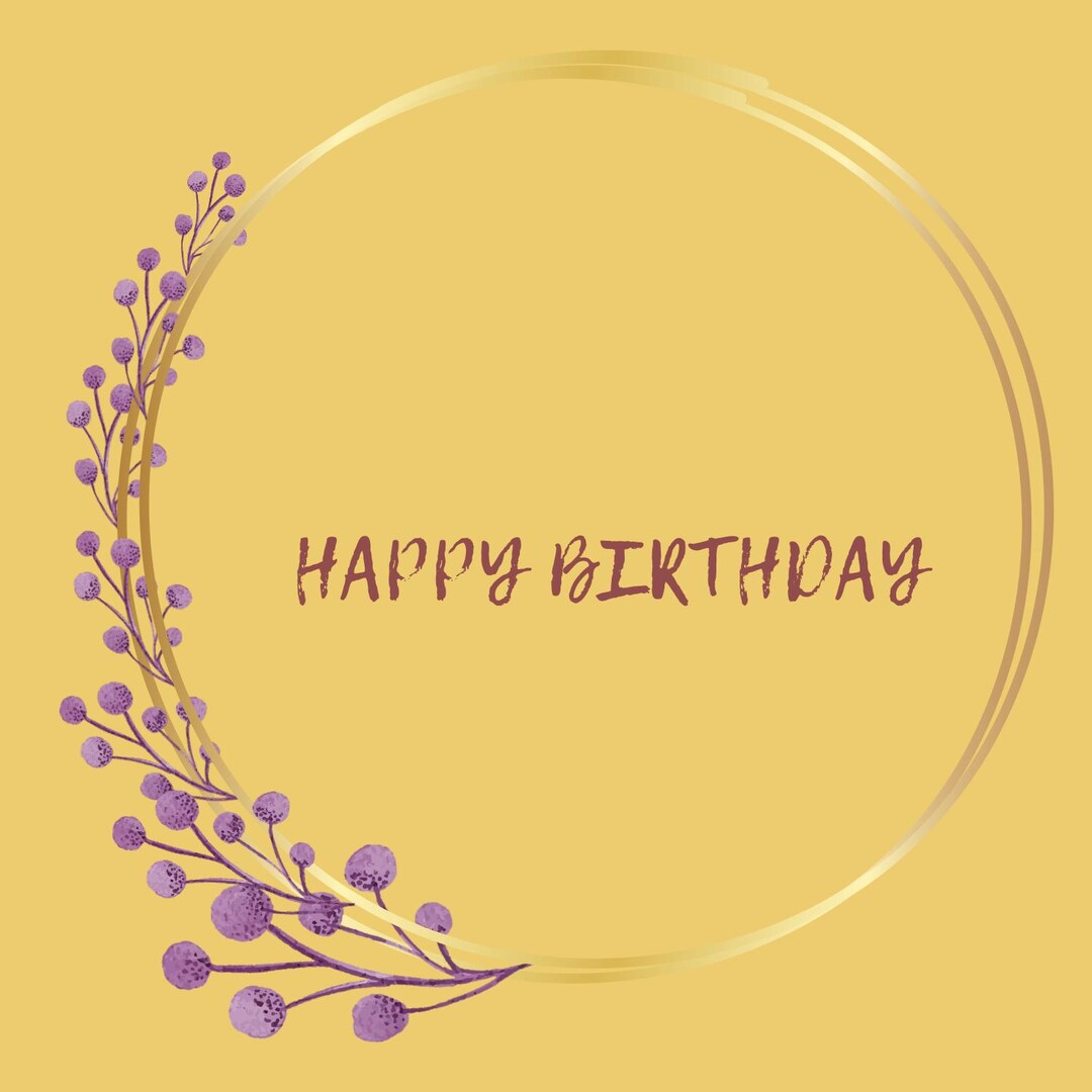 Classic Birthday Card Digital Download and Print - Etsy