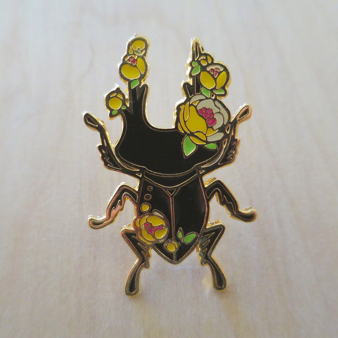 Insect - Flower Stag Beetle (yellow) - Enamel Pin - Etsy
