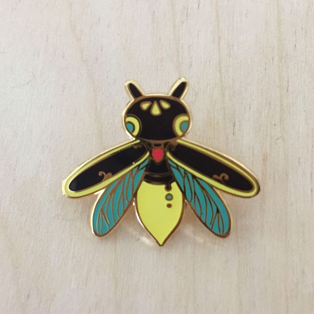 Insect - Glow in the Dark Firefly - Enamel Pin - Etsy