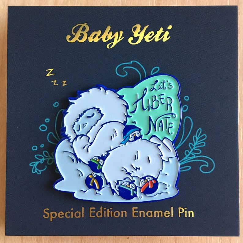 Baby Yeti & Pygmy Penguins let's Hibernate - Etsy