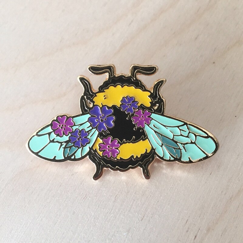 Bumble Bee Pin - Etsy UK