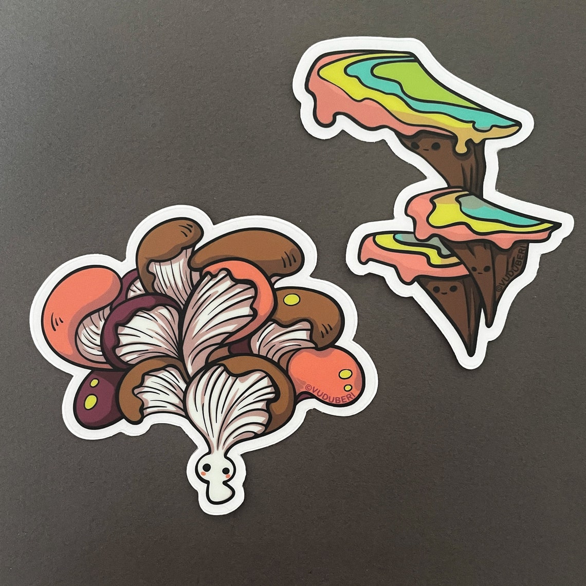 Maitake Mushroom Sprite Transparent Large Vinyl Sticker - Etsy
