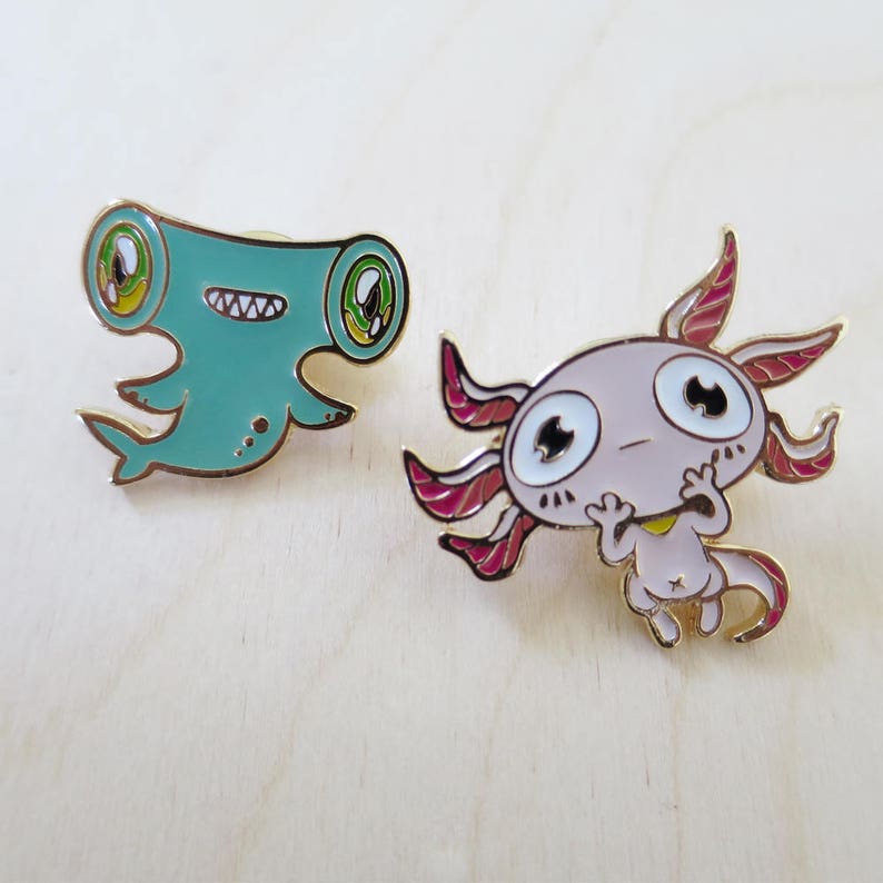 Axolotl Enamel Pin | Etsy