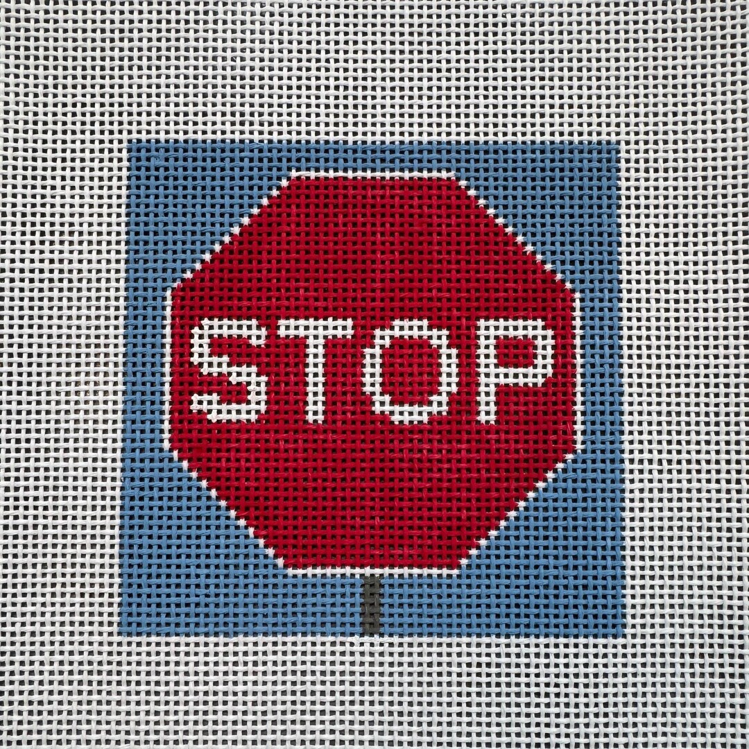 Stop Sign Needlepoint Canvas - Etsy