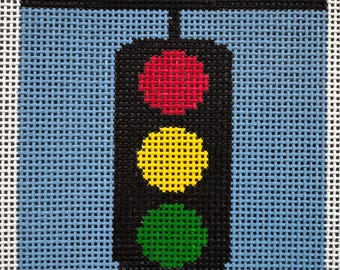 Traffic Light Needlepoint Canvas - Etsy