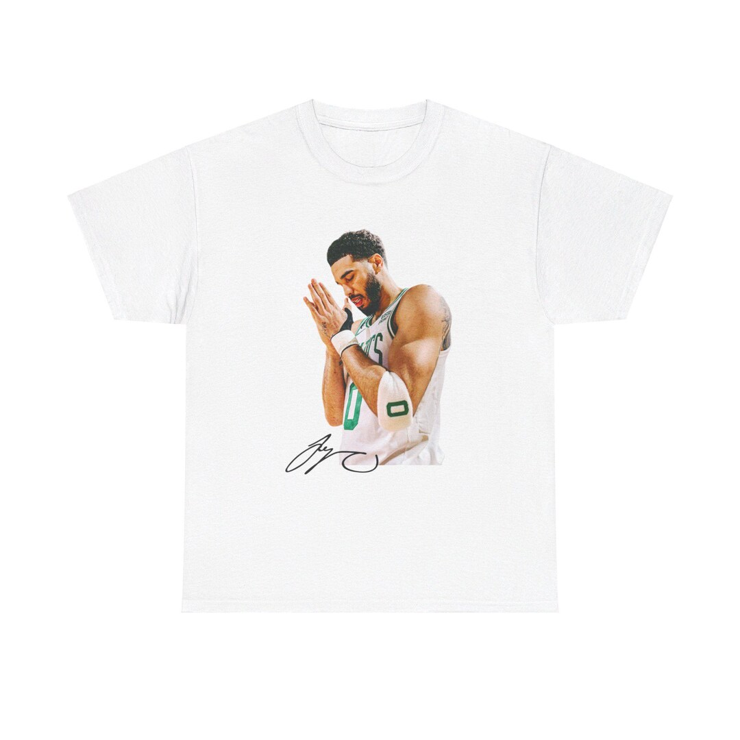 Jayson Tatum Praying Signature Vintage Tee - Etsy