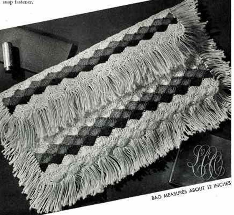 1944 Vintage Crochet Patterns: Purses & Hats (PDF Download) - Etsy