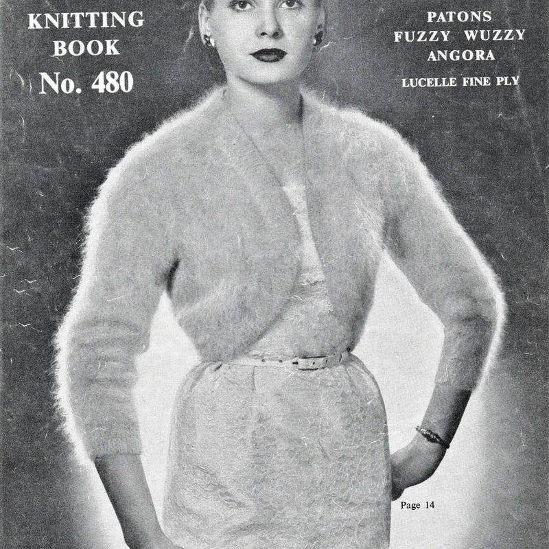 Angora Sweater - Etsy