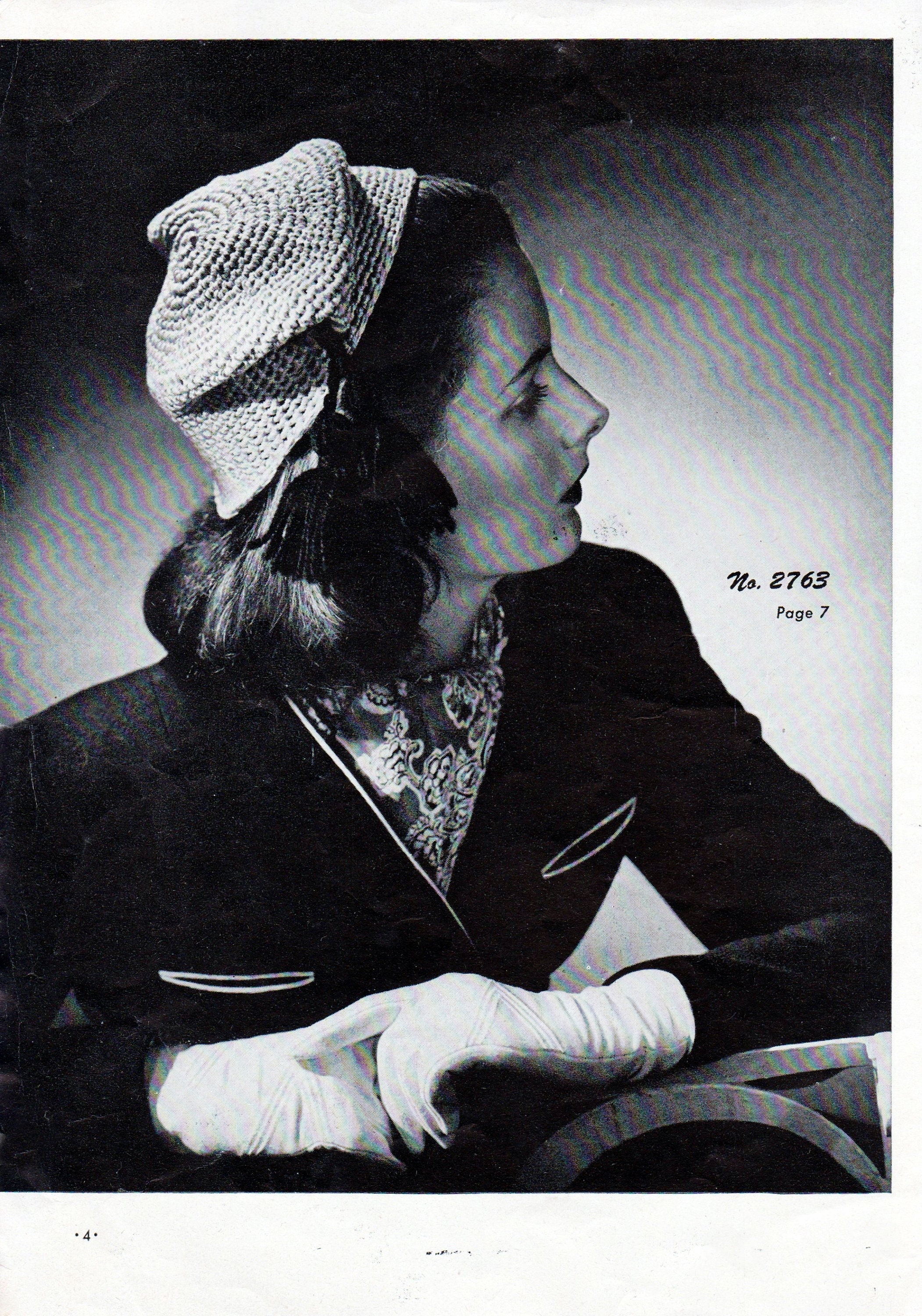 1940s PDF Clarks Hats and Accessories Knitted Hats and Accessories ...