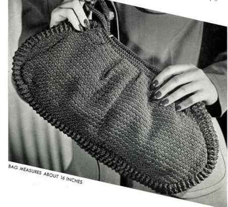 1944 Vintage Crochet Patterns: Purses & Hats (PDF Download) - Etsy