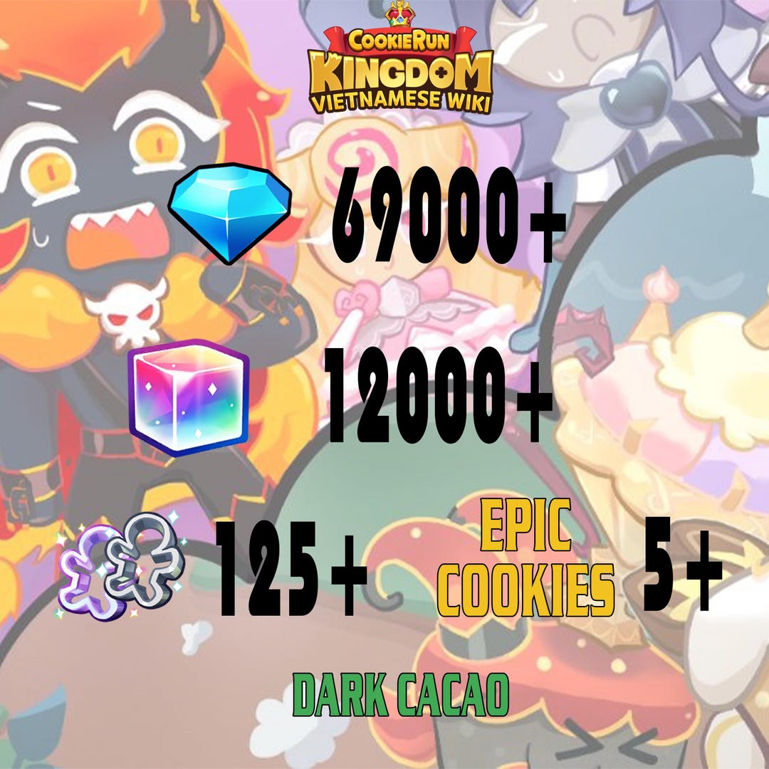 DARK CACAO - 12000+ Rainbow Cubes 5+ Epic Cookies-125+ Cookie Cutters -69000+ Crystals-cookie ...