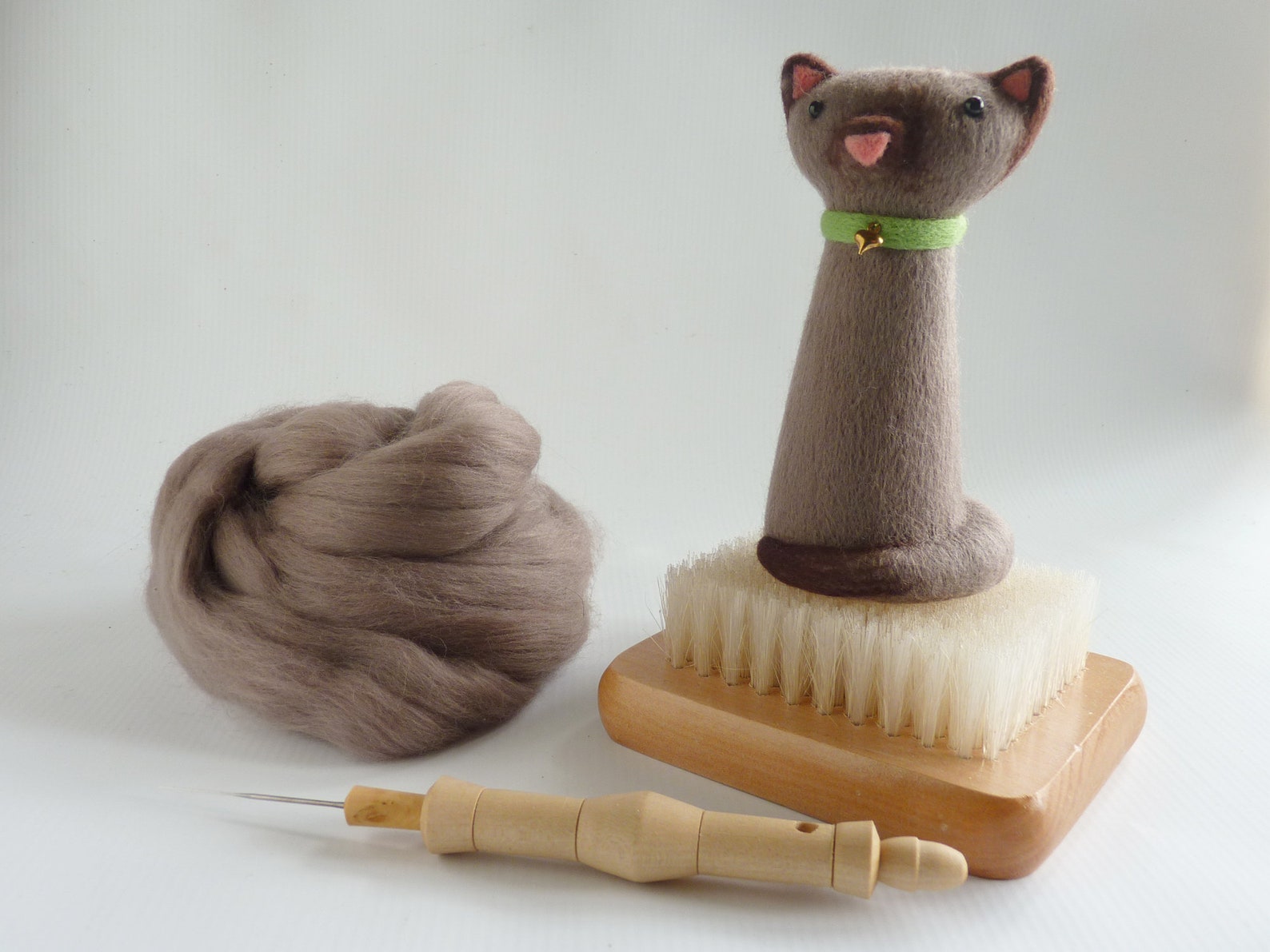 PDF File for Needle Felted Cat Pattern, Needle Felted Cat, Needle Felt ...