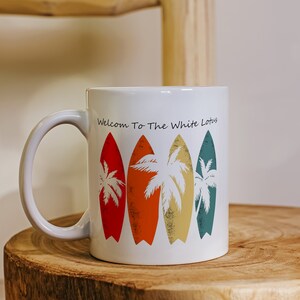 Welcome to the White Lotus Ceramic Mug, 11oz Minimalistic Mug Hawaiian ...