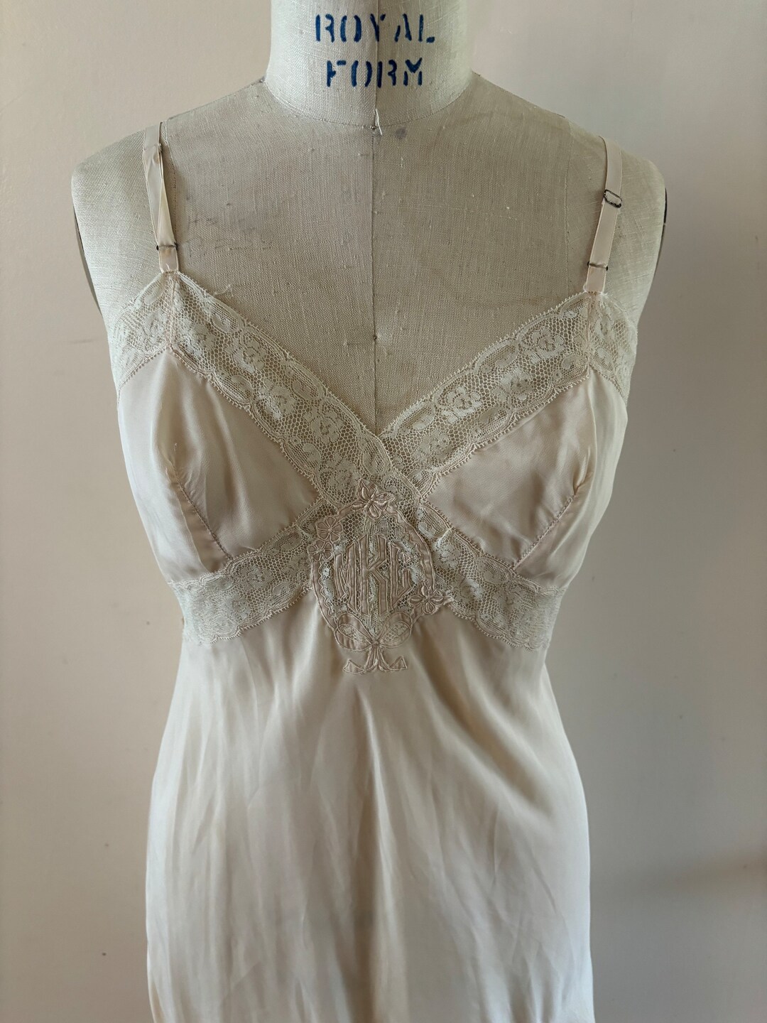 Vintage Slip Monogrammed Corhan Noumain for Saks 5th Avenue Sz S - Etsy