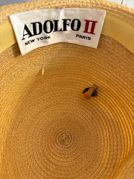 1960s Straw Hat Mod style by Adolfo II - Gem