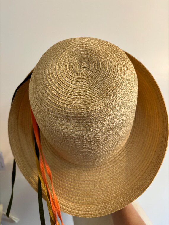 1960s Straw Hat Mod style by Adolfo II - Gem