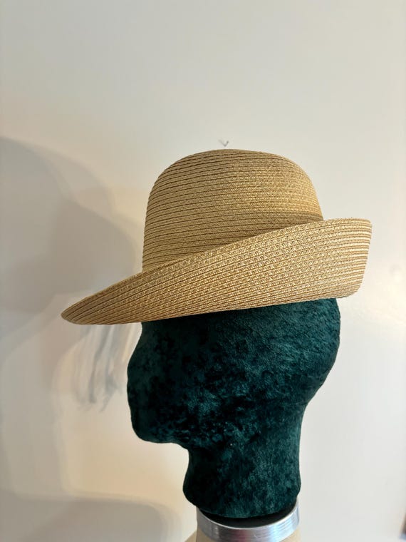 1960s Straw Hat Mod style by Adolfo II - Gem