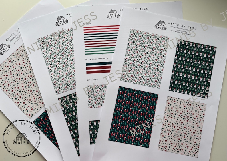 Digital Download - Printable PDF 1/12 Scale Dollhouse Miniature ...