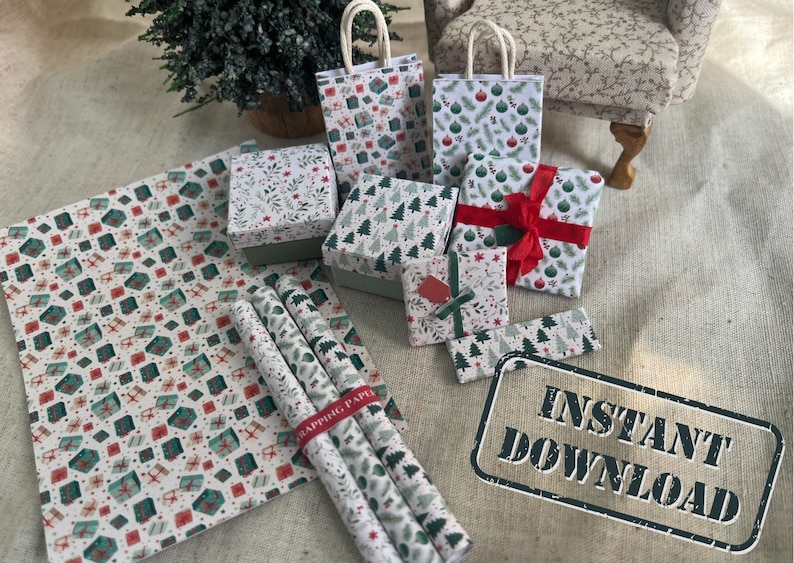 Digital Download - Printable PDF 1/12 Scale Dollhouse Miniature ...