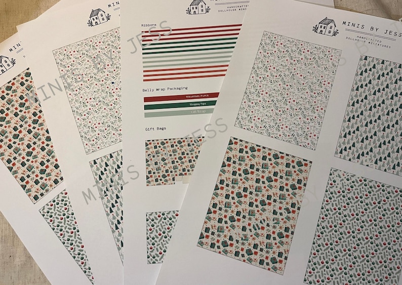 Digital Download - Printable PDF 1/12 Scale Dollhouse Miniature ...