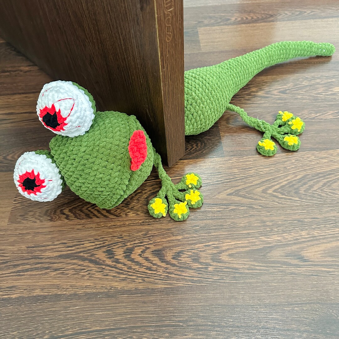 Lizard Crochet Door Stop Pattern: No-sew Amigurumi Home Decor, Easy ...