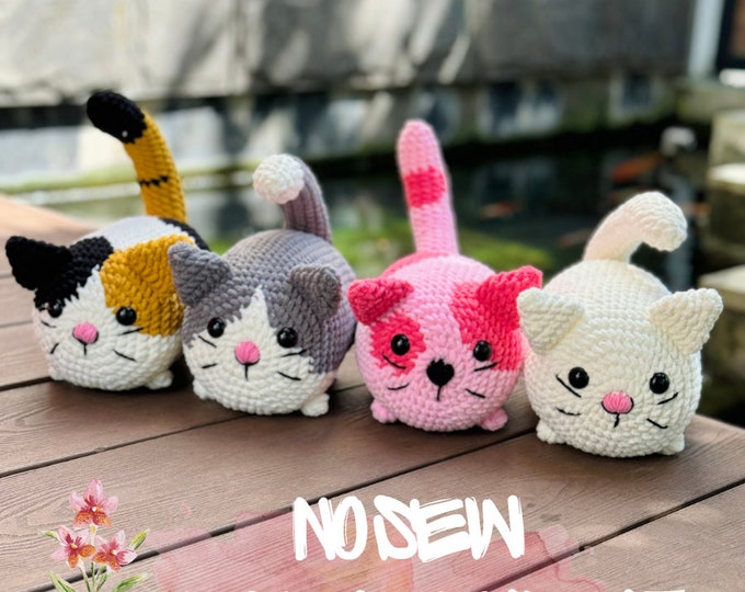 Crochet Strawberry Loaf Cat - Etsy