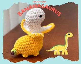 No Sew Bananasaurus Pattern - Etsy