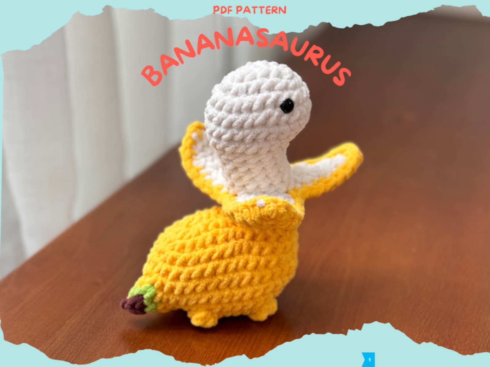 Bananasaurus Crochet Pattern: No Sew Dinosaur (PDF Pattern) - Etsy