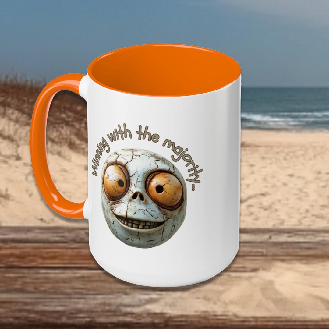 Expressive Skull Coffee Mug (11, 15oz), Winning With the Majority ...