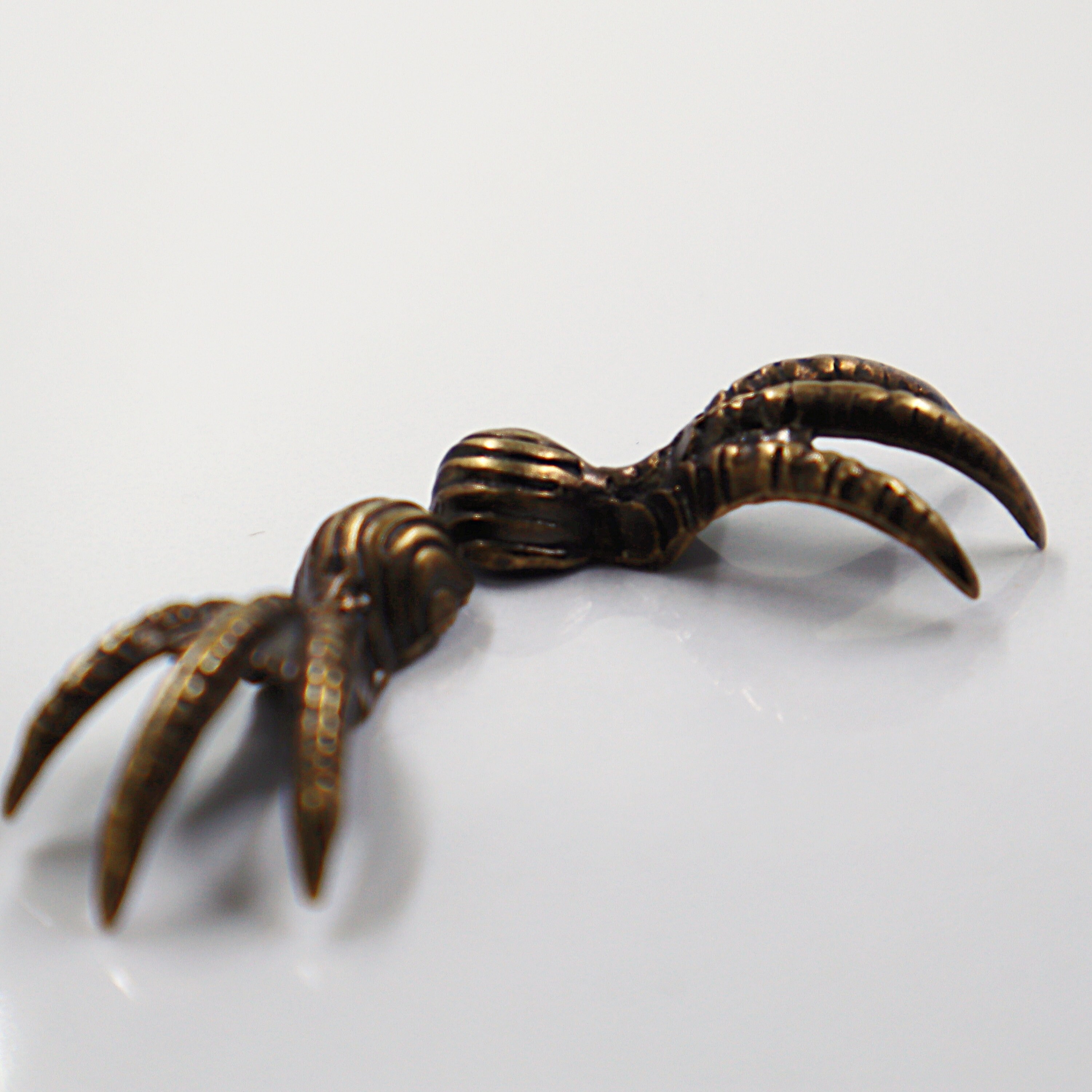 New - Steampunk Small Avian Bird Claw Talon Large Antique Brass 1263 ...