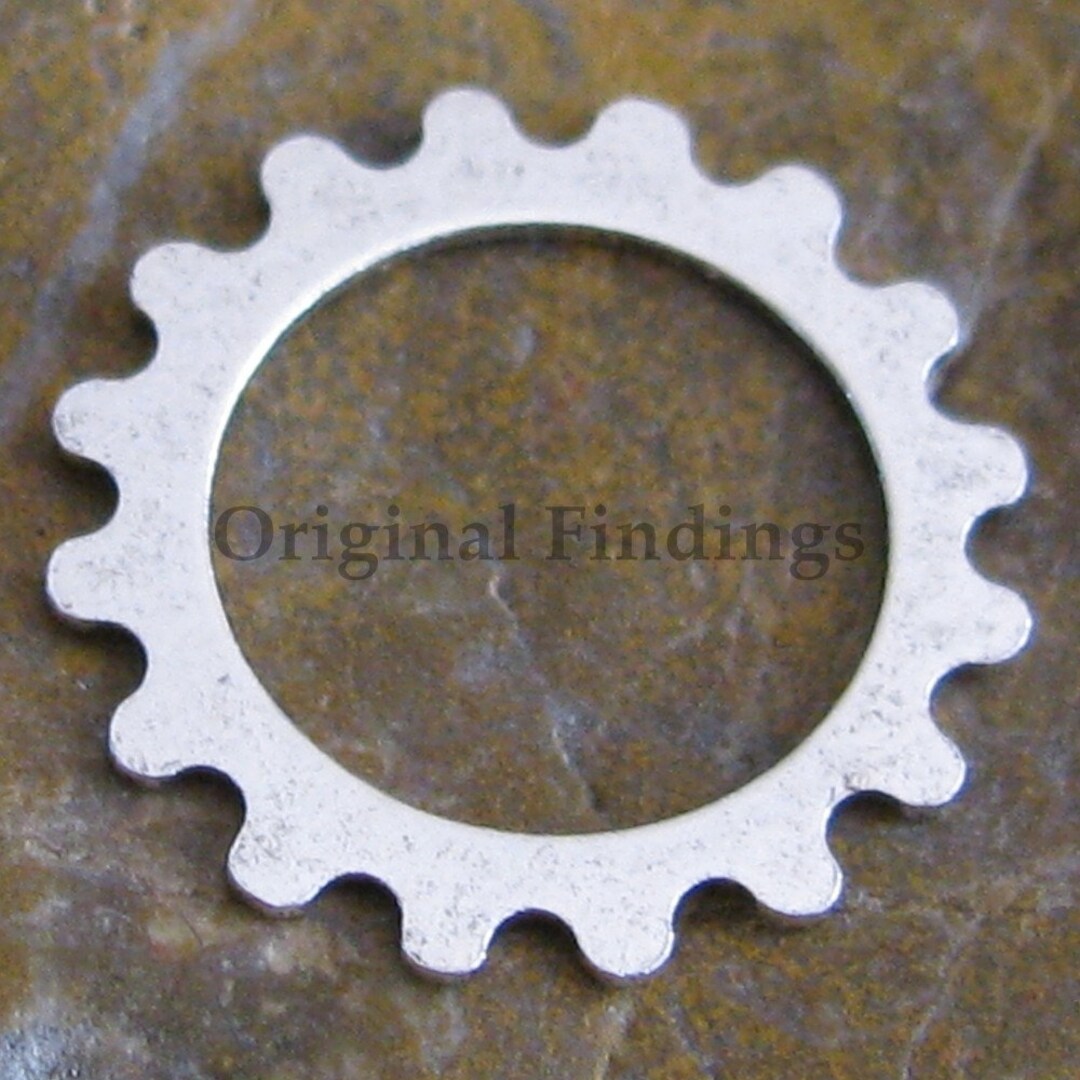 12 Antiqued Silver 16mm Steam Punk Watch Cogs Jewelry Parts 1140 - Etsy