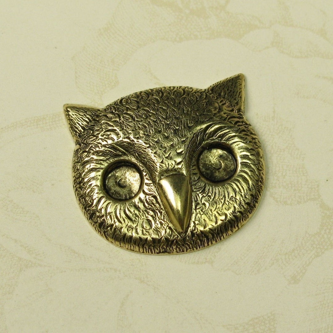 6 buho bronce antiguo oro Metal sellado encontrar 816 - Etsy España