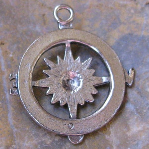 Compass Charms Wind Star Weather Vein Antique Silver 1341 - 3 Pieces - Etsy
