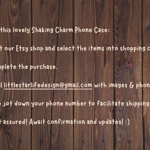 Shaker Phone Case With Shaking Charms, Cute Custom Phone Case, Unique ...