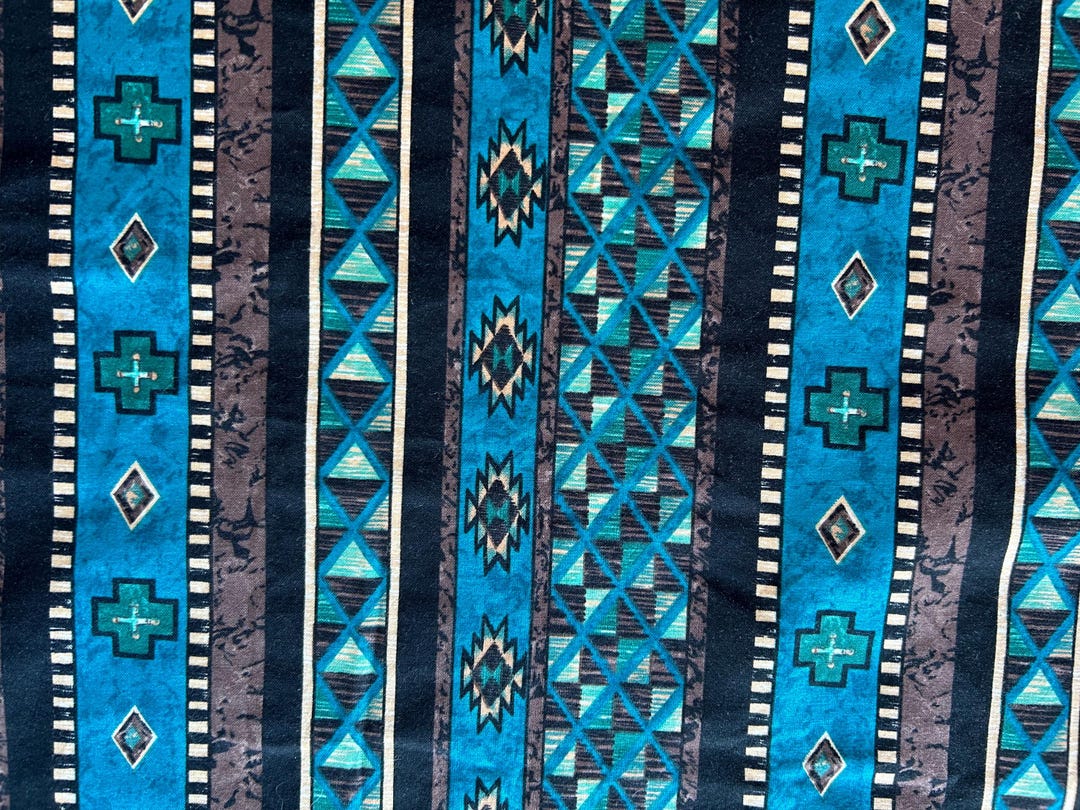 Michael Miller Fabric, Blue Colors, Border Print, Pattern: C-0040-KOKO ...