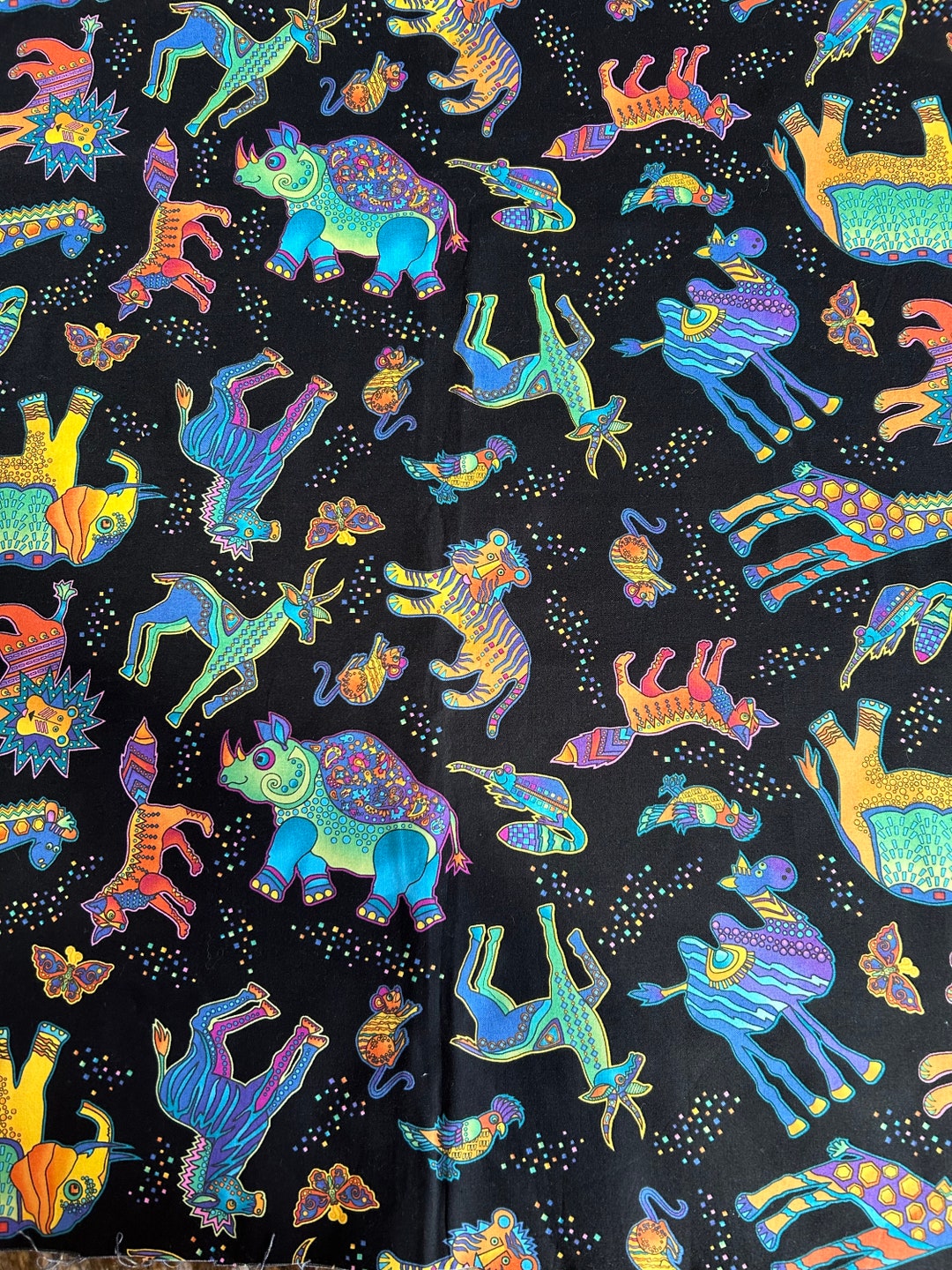 Tropical Safari Fabric, Jungle Animals, Children's Fabric, Avlyn Inc ...